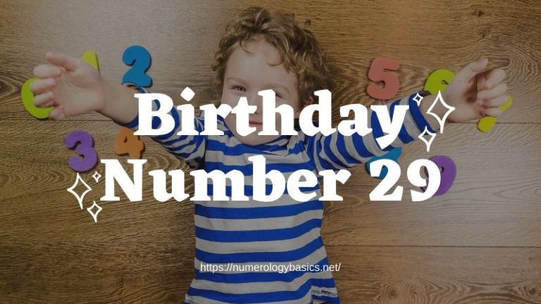 Birthday Number 29 or Gift Number 29 - Numerology Basics