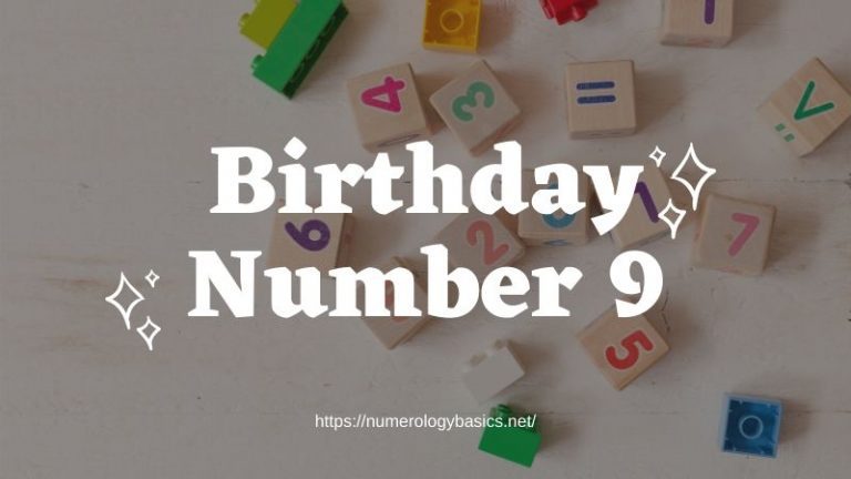BIRTHDAY NUMBER 9 OR GIFT NUMBER 9 - Numerology Basics
